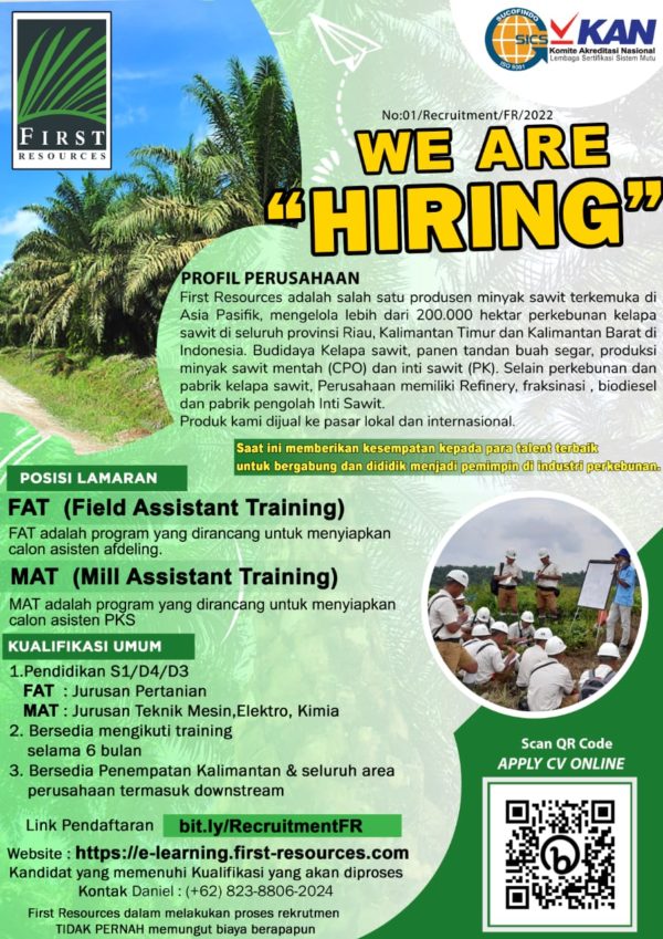 FIRST RESOURCES GROUP HIRING - Universitas Katolik Santo Thomas