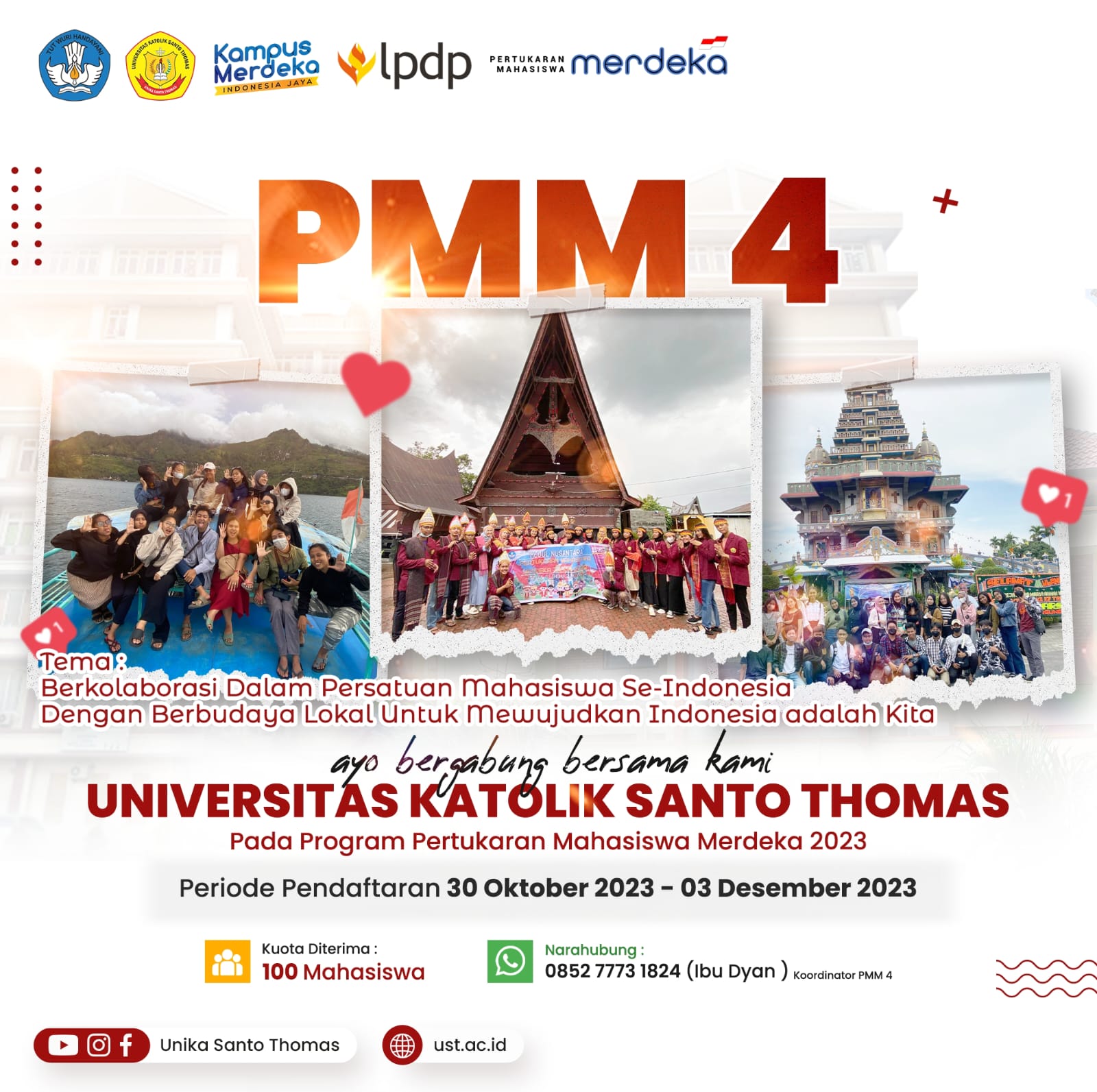 PROGRAM PERTUKARAN MAHASISWA MERDEKA (PMM) 2023 - Universitas Katolik ...