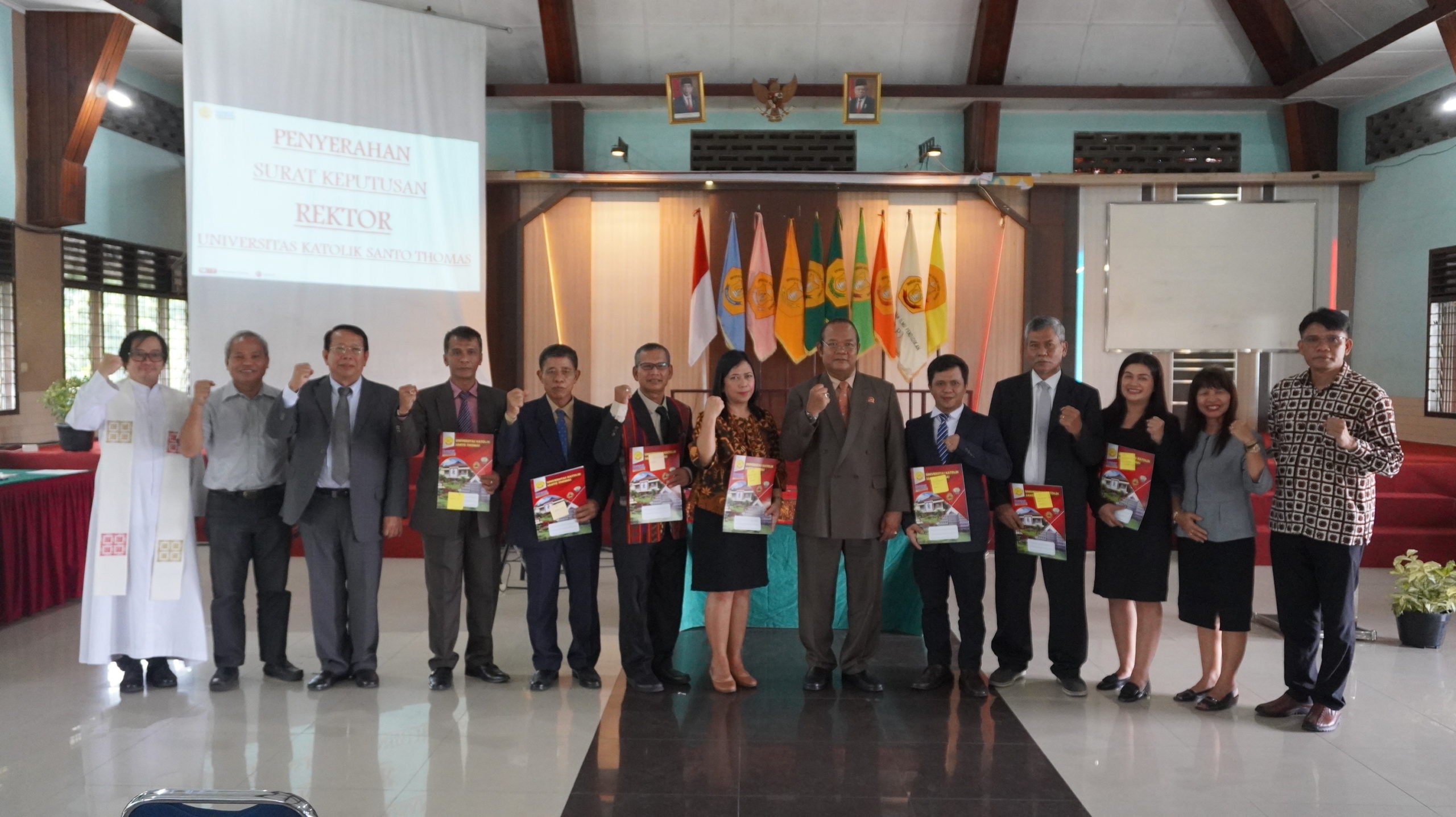 REKTOR UNIVERSITAS KATOLIK SANTO THOMAS LANTIK 7 PEJABAT BARU ...