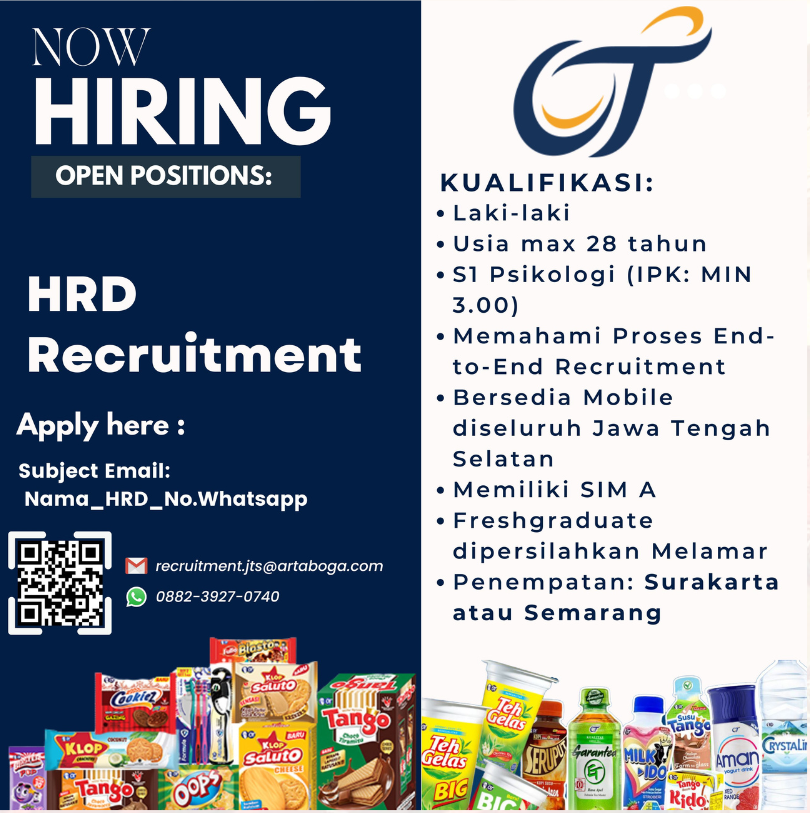 Lowongan Pekerjaan HRD Recruitment - Universitas Katolik Santo Thomas